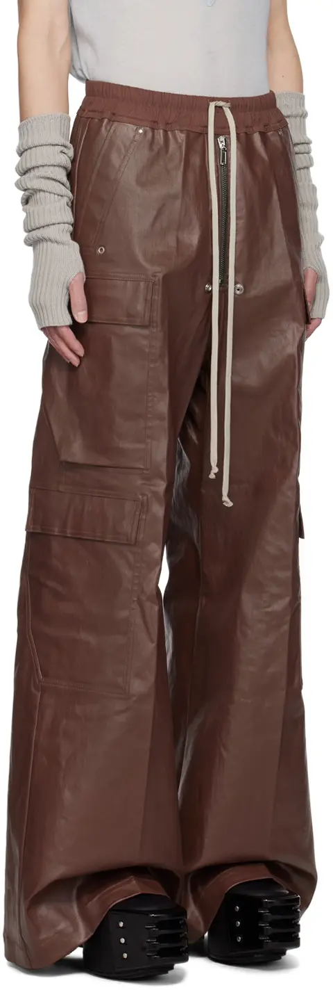 Rick Owens Porterville Cargobelas Cargo Pants In 93 Throat